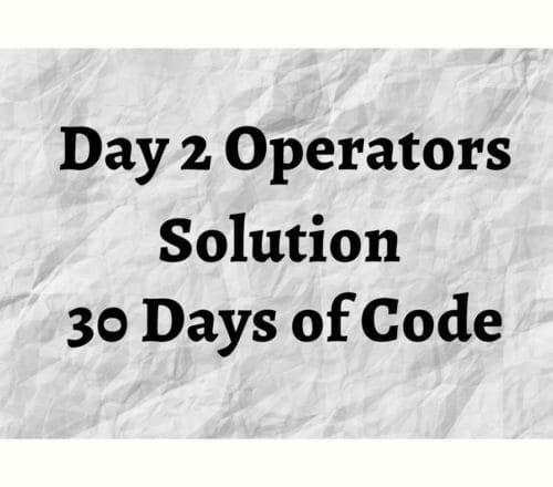 Day 5 Loops Hackerrank Solution 30 Days Of Code